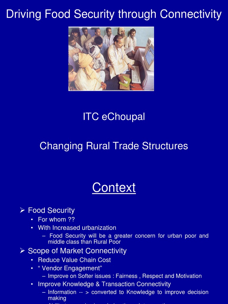 Driving Food Security Through Connectivity | PDF | Food Security | Foods