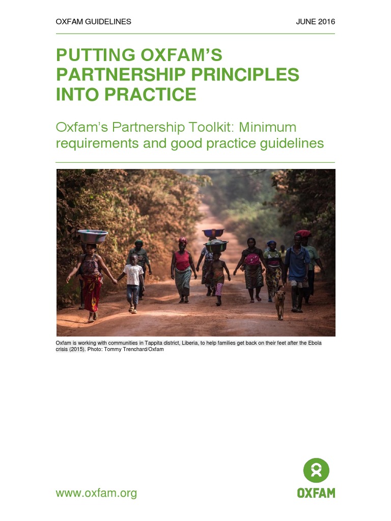Putting Oxfam's Partnership Principles Into Practice | PDF | Oxfam ...