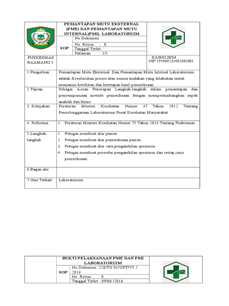 Bukti PMI DAN Pme | PDF