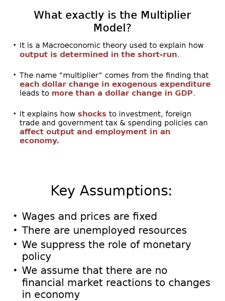What Exactly Is The Multiplier Model? | Download Free PDF | Fiscal ...
