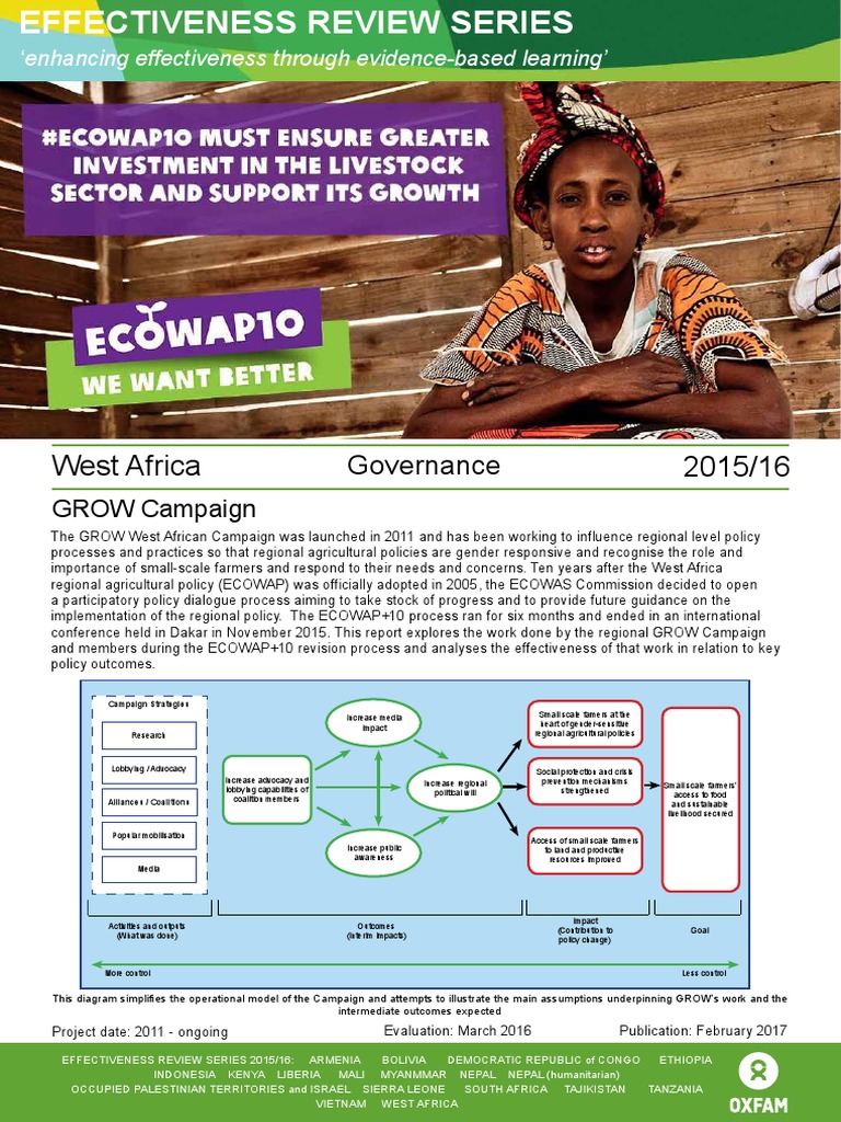 GROW Campaign Impact on West Africa Agriculture | PDF | Governance ...