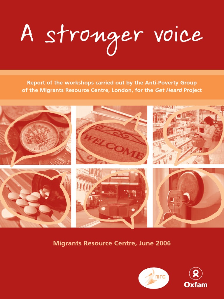 A Stronger Voice: Report of The Workshops Carried Out by The Anti ...