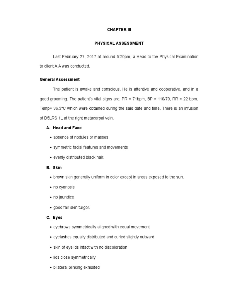 Spinal Cord Injury Case Study (Physical Assessment) | PDF