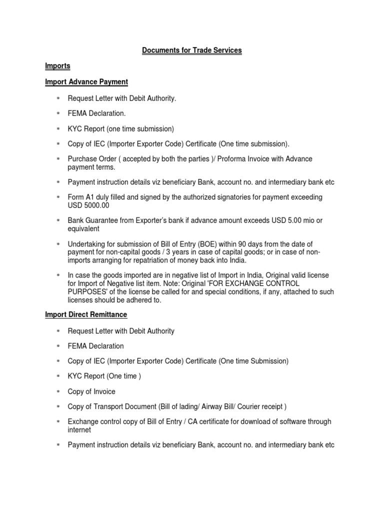 Documents List | PDF | Joint Venture | Invoice