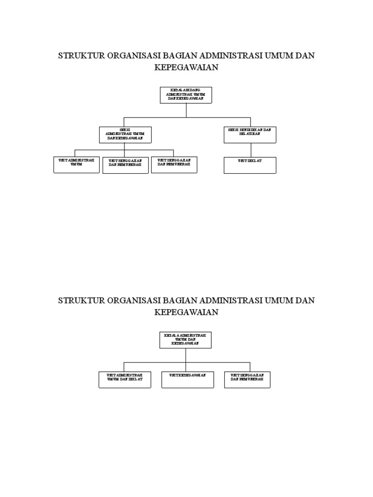 Konsep Struktur Organisasi | PDF