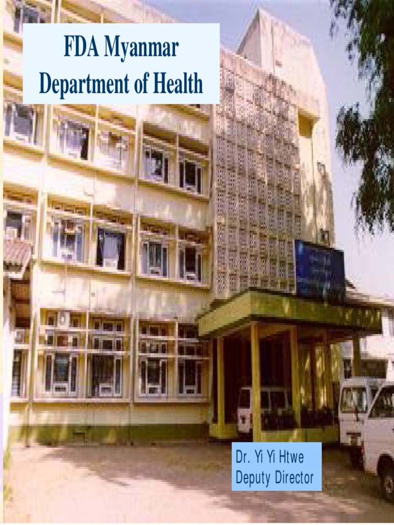 FDA Myanmar Department of Health | PDF