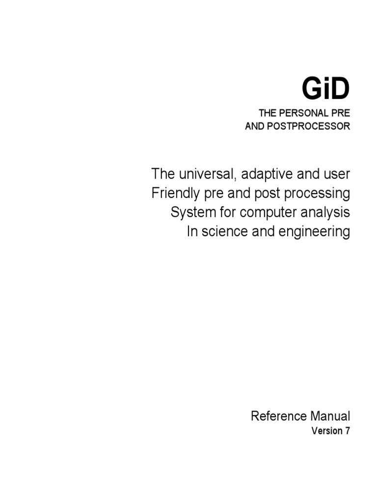 GiD 7-Reference Manual | PDF | Graphical User Interfaces | Button (Computing)