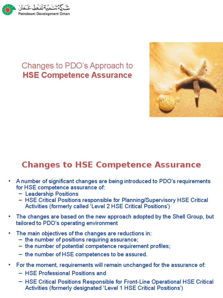 Streamlining HSE Competence Assurance: An Overview of PDO's New ...