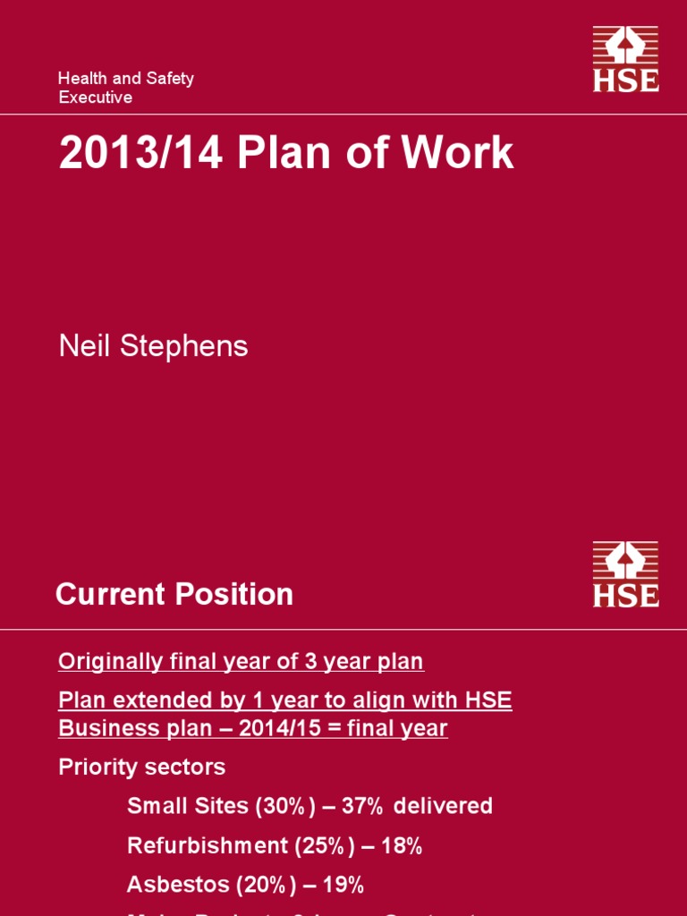 2013/14 Health and Safety Work Plan | PDF