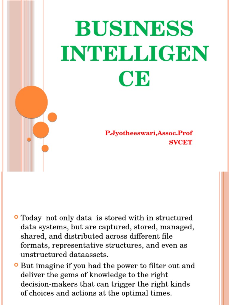 Bi | PDF | Business Intelligence | Data Warehouse