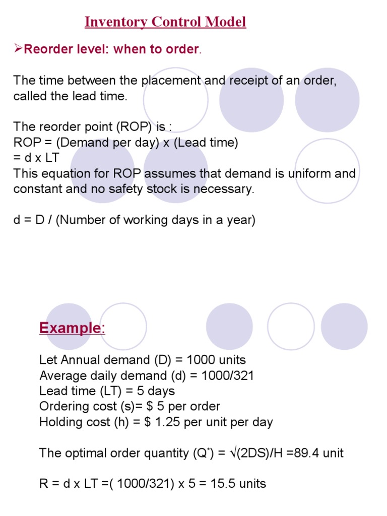 Inventory Management II PPT 16-18 | PDF | Standard Deviation | Inventory