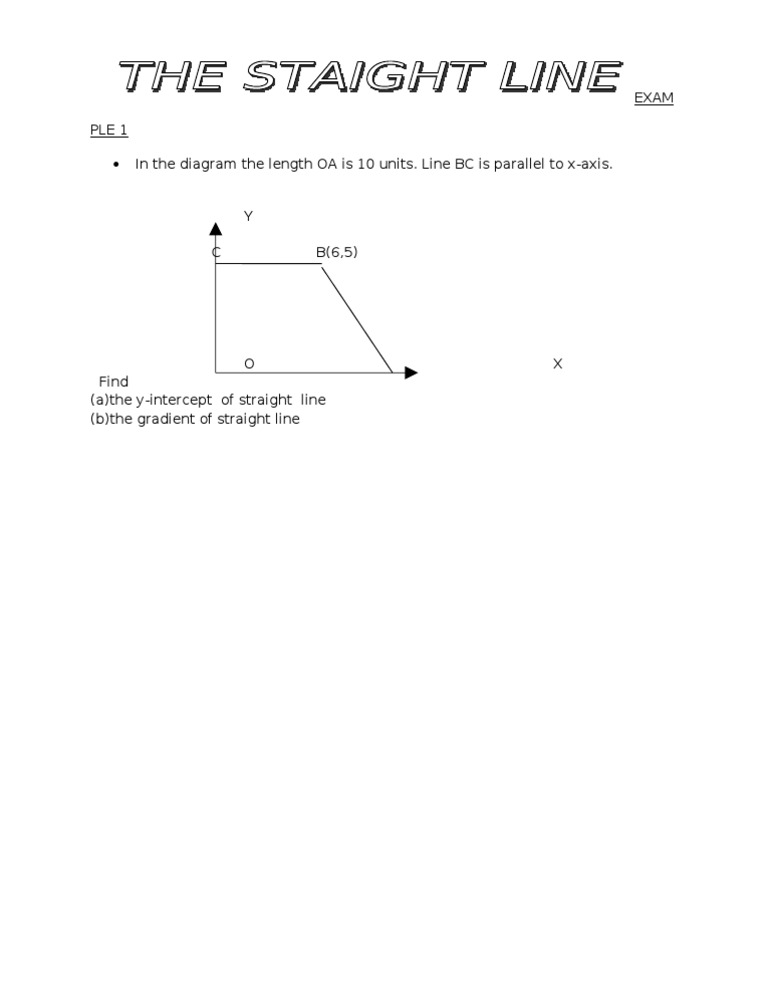 Strainght Line | PDF
