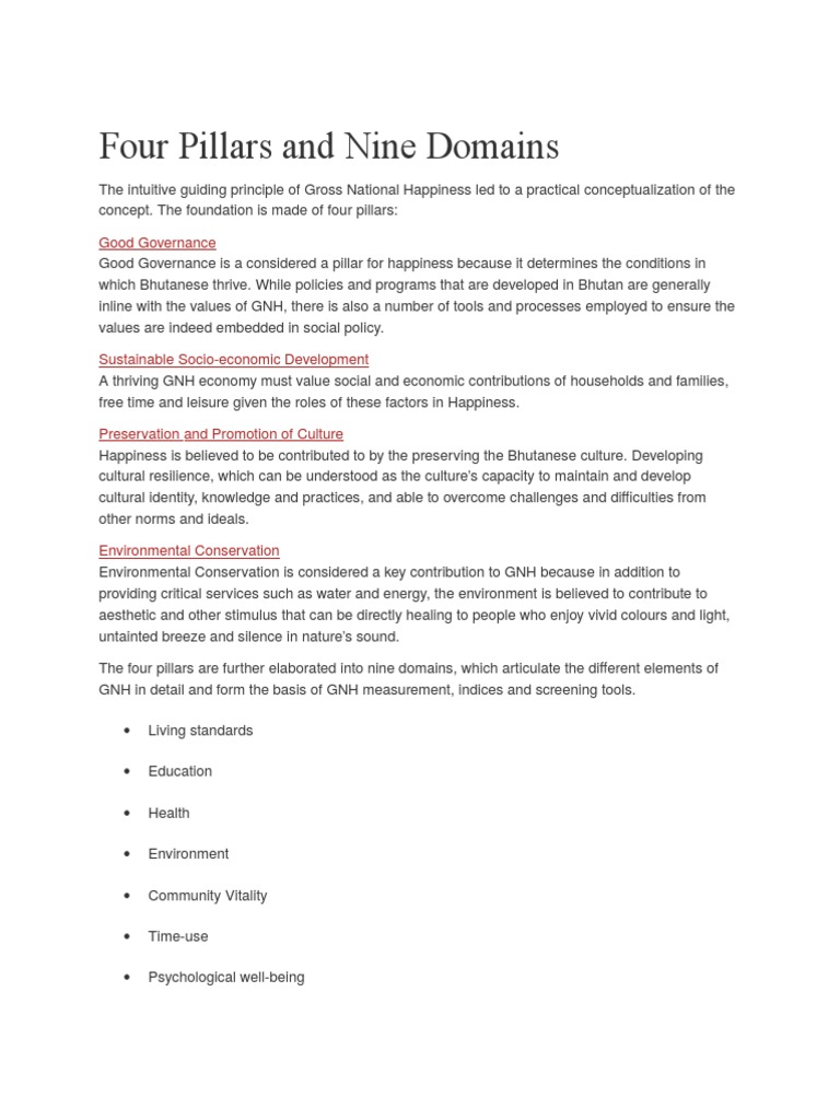 Four Pillars and Nine Domains | PDF | Natural Environment | Conservation