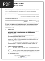 Apartment Rules and Regulations | PDF | Lease | Leasehold Estate