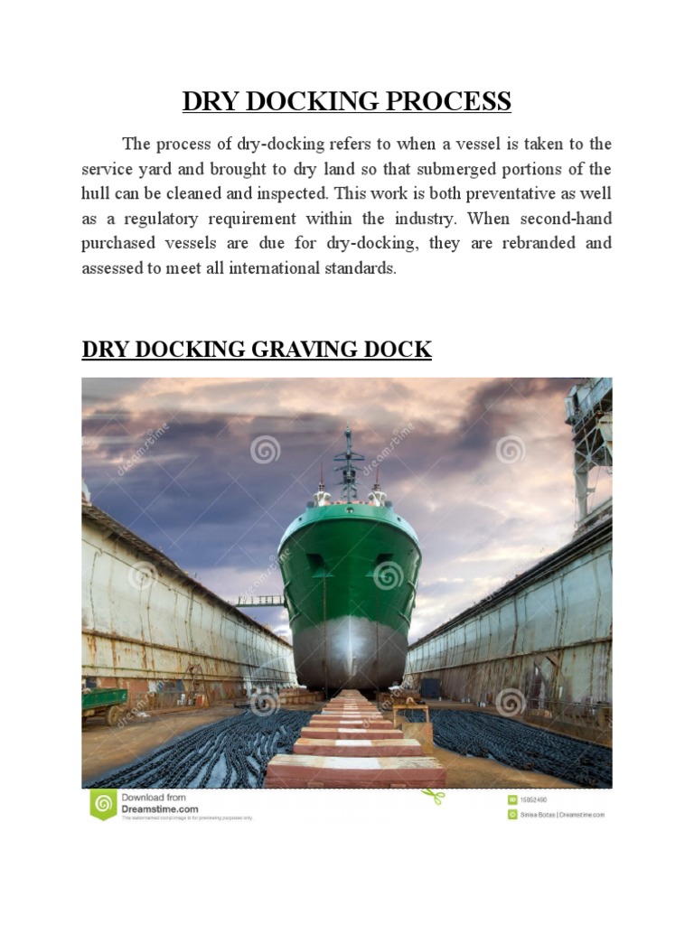 Dry Docking Process | PDF | Shipping | Watercraft