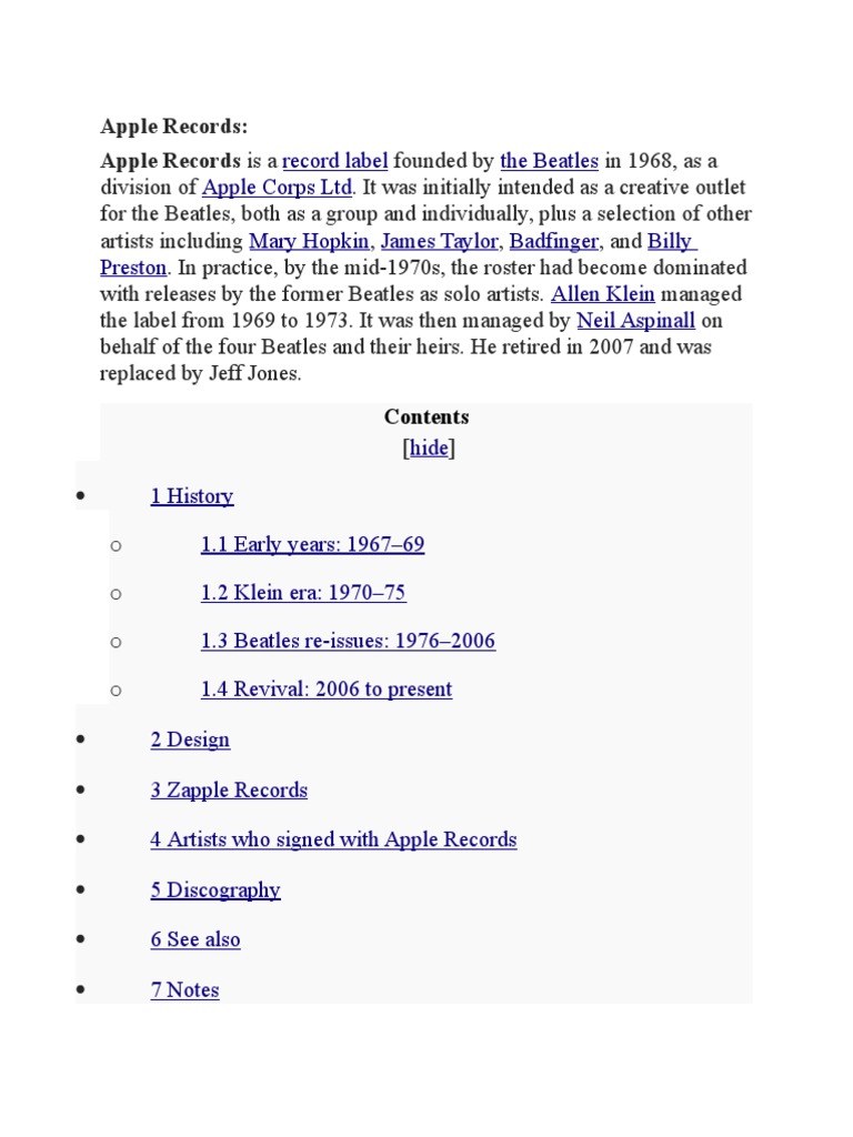A Brief History of Apple Records: The Record Label Founded by The ...