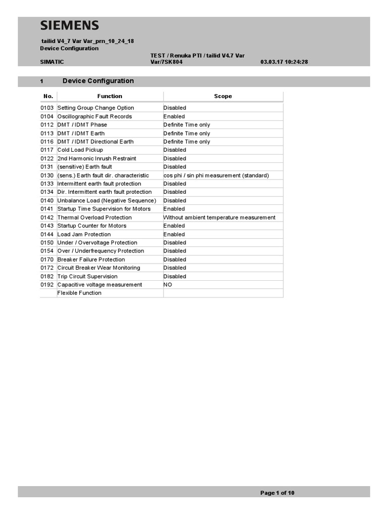 Siemens 7SJ62 Relay Settings Guide | PDF | Electric Power System ...