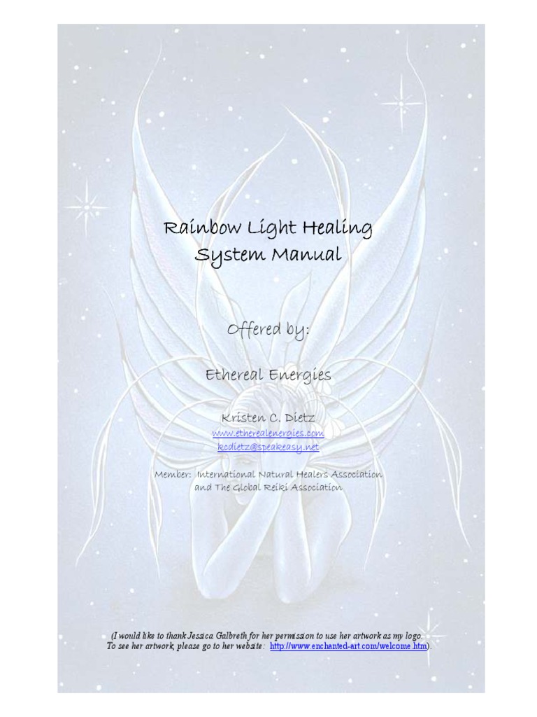 Rainbow Light Healing System Manual | PDF | Chakra | Neck
