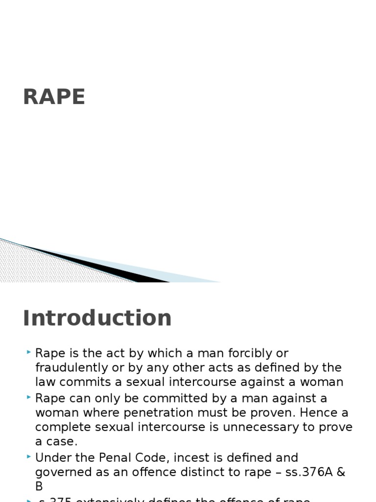 Lecture 2 Rape | PDF | Consent | Rape