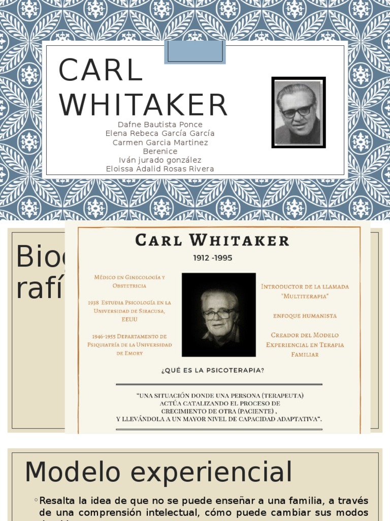 Carl Whitaker | PDF | Psiquiatría | Psicología clínica
