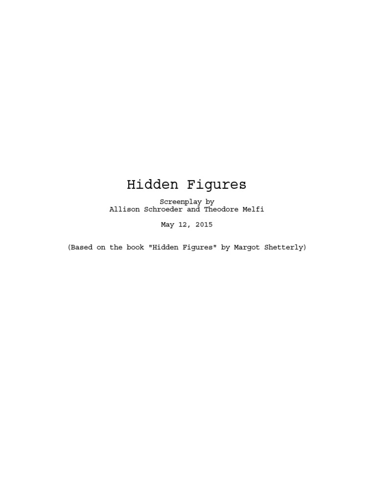 Hidden Figures Screenplay - pdf-5183735384 | PDF