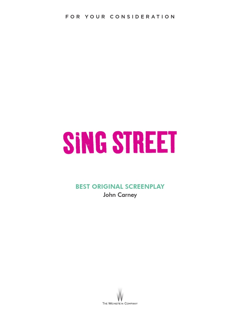 Sing Street Script | PDF | Drum Kit | Leisure