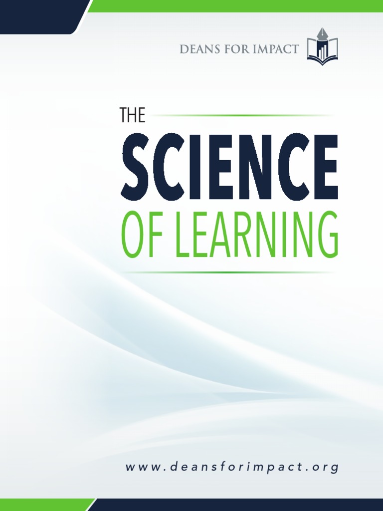 The Science of Learning Deans For Learning | PDF | Psychology | Motivation