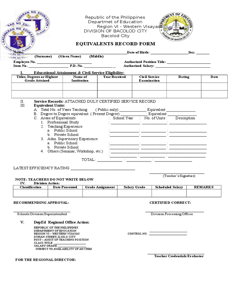 ERF FORMS | Government | Politics | Free 30-day Trial | Scribd