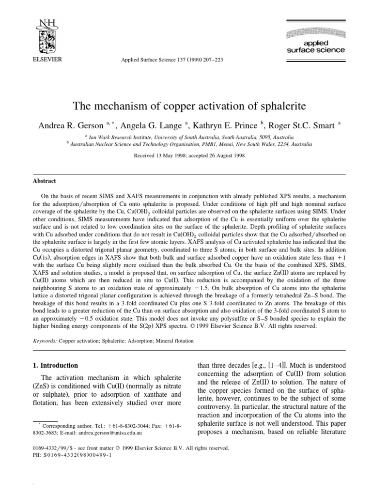 Copper Activation | PDF