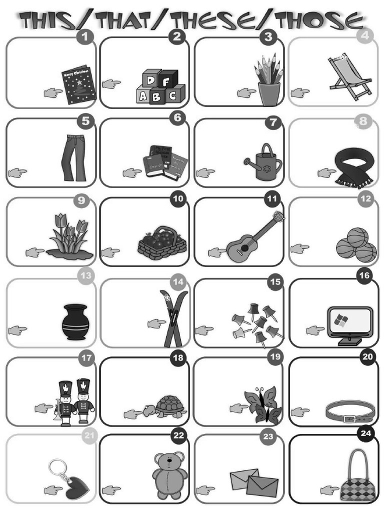 Demonstratives This That These Those | PDF