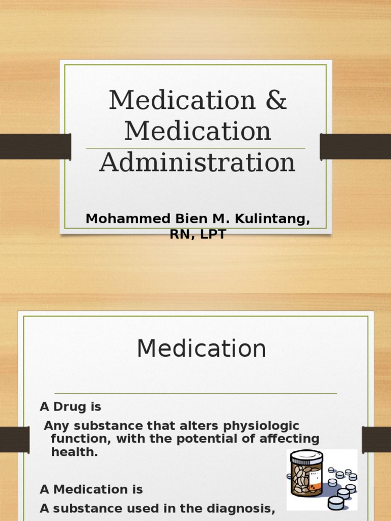 Medication Administration | PDF | Injection (Medicine) | Health Sciences