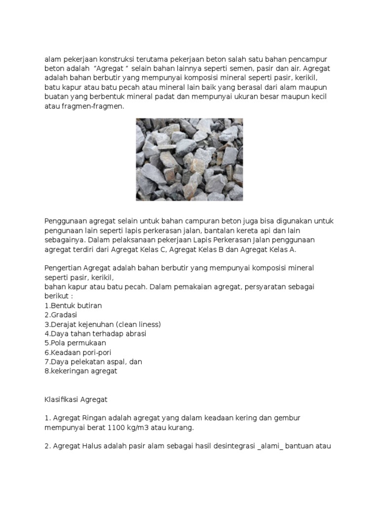 Batu Agregat | PDF