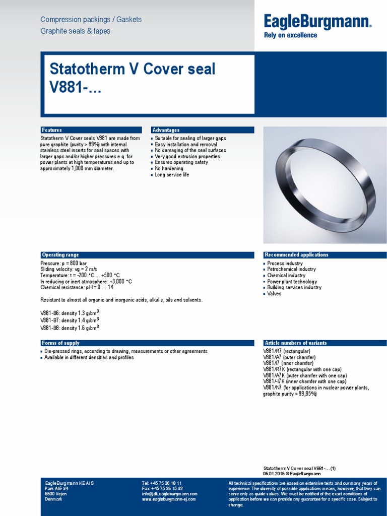 EagleBurgmann_Statotherm v Cover Seal V881-…_EN | Industries | Chemistry
