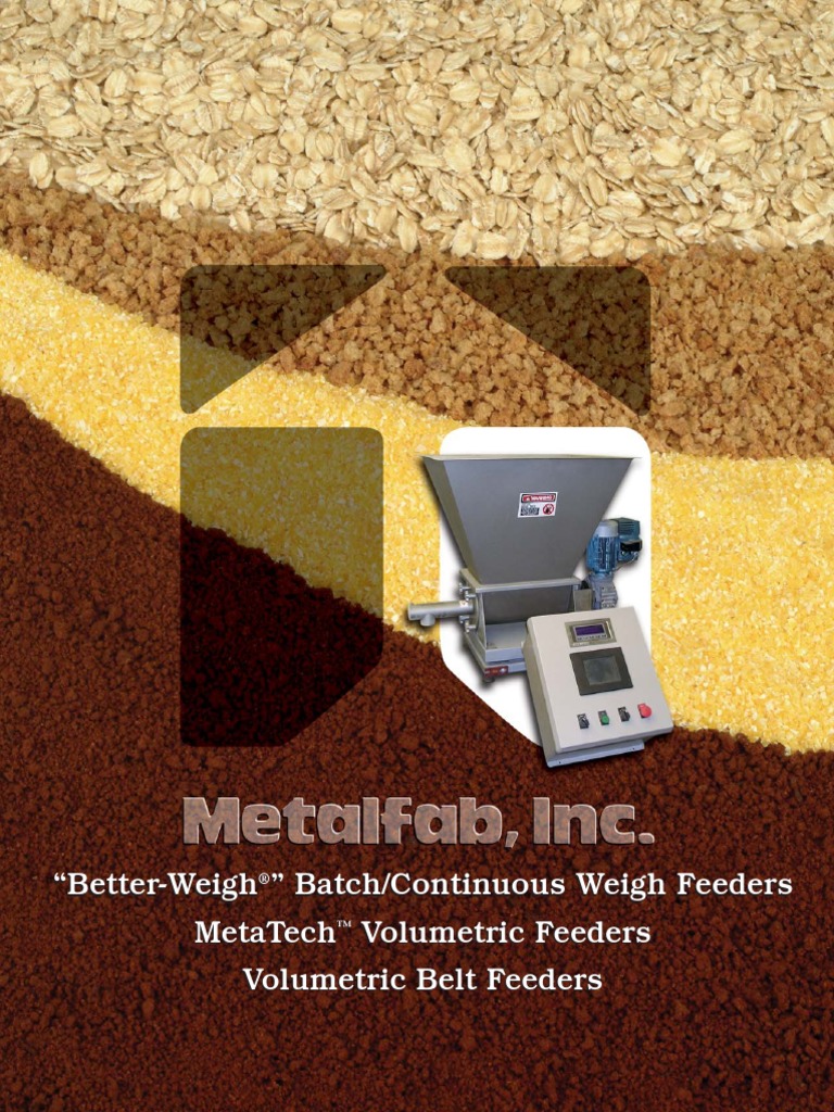Feeder Brochure Pdf Belt Mechanical Screw