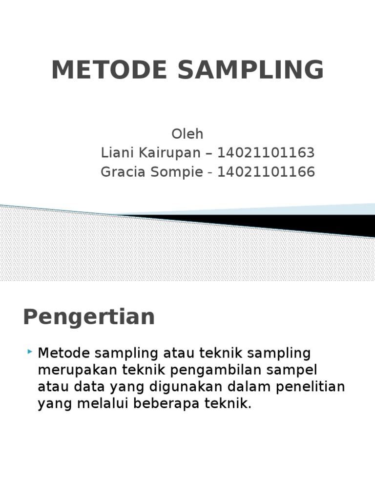 Metode Sampling | PDF