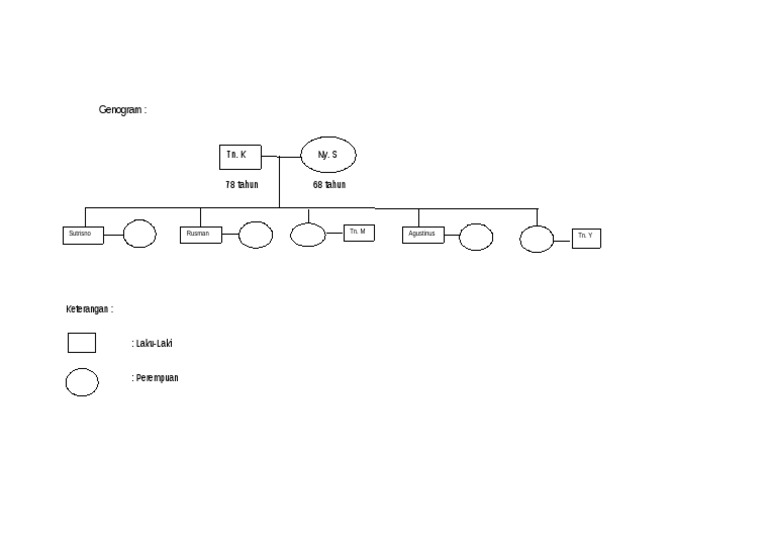 Contoh Genogram Keluarga 3 Generasi | PDF