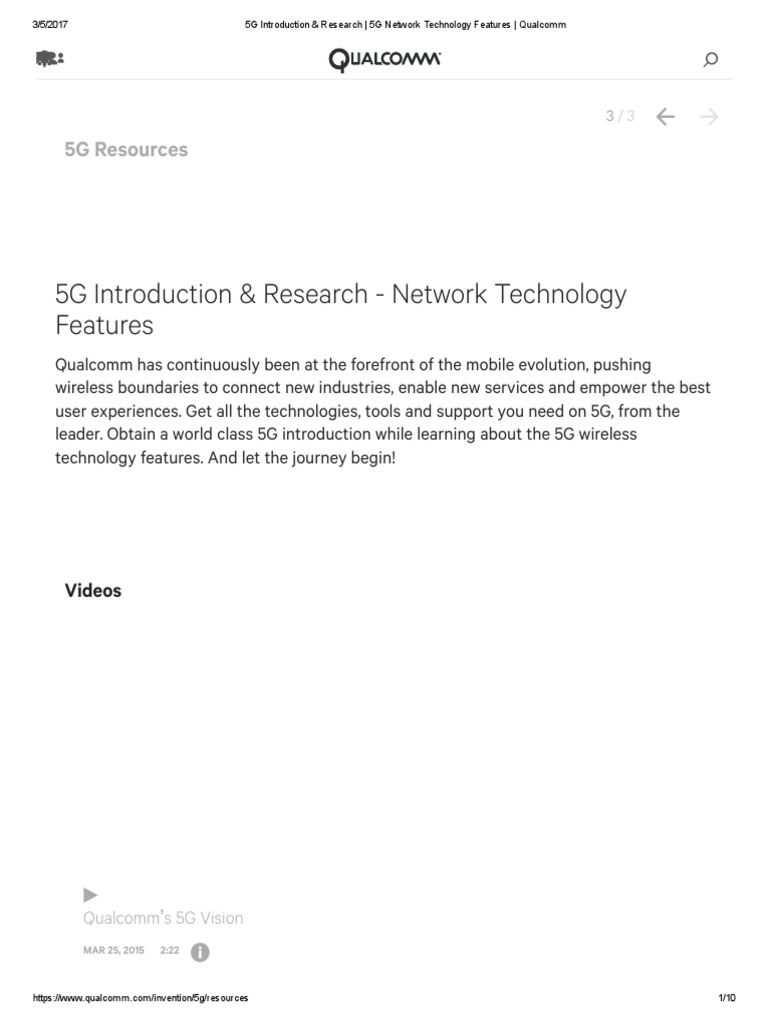 QUALcomm 5G Intro | PDF | Lte (Telecommunication) | Internet Of Things