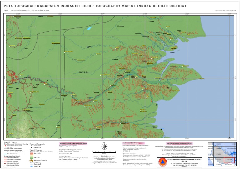 Peta Topografi Indragiri Hilir PDF | PDF