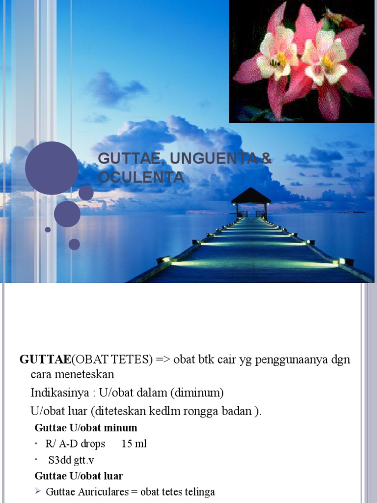 Guttae dan Oculenta: Jenis dan Penggunaan | PDF | Sains & Matematika