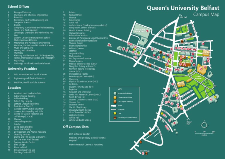 Queen's University Belfast: Campus Map | PDF | Academia | Science And Technology