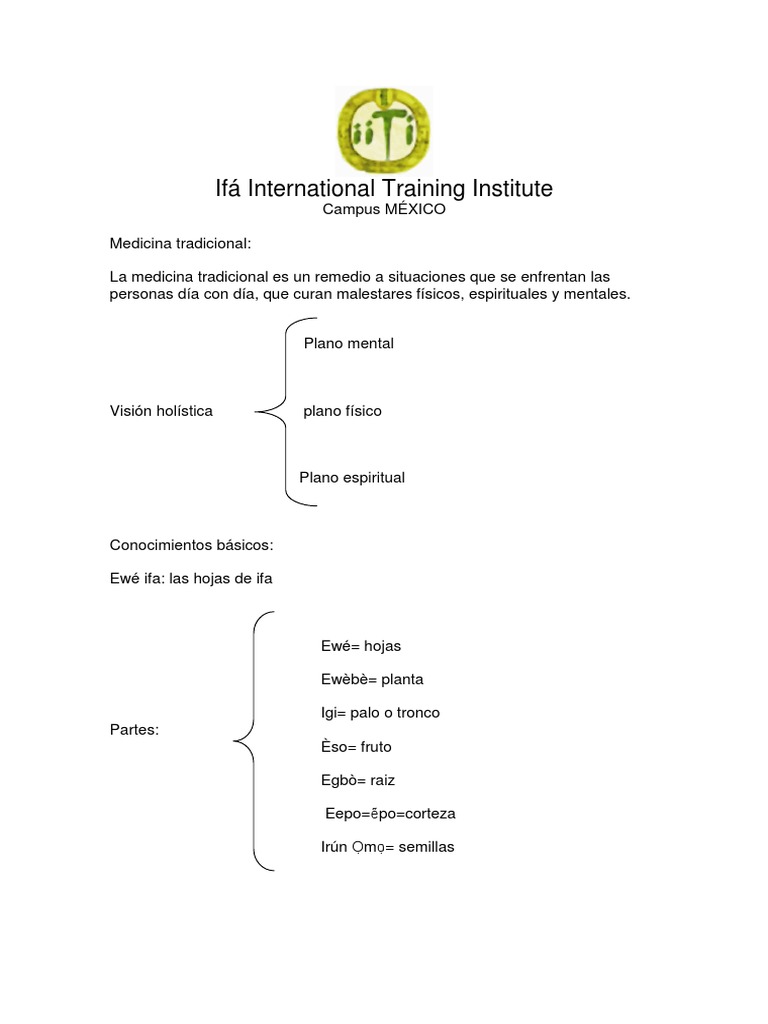 Signos de Ifá y su Medicina Tradicional | PDF | Religión y creencia ...