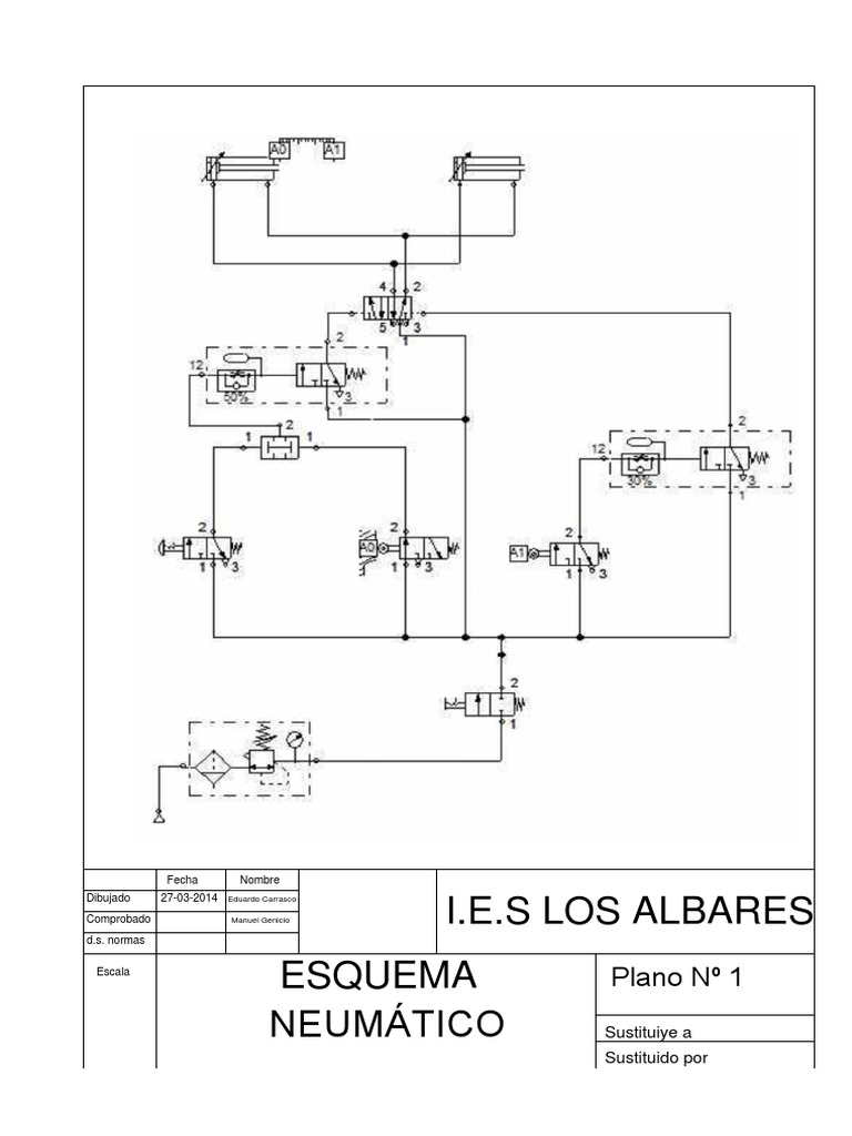 PLANO 1 Esquema Neumático | PDF
