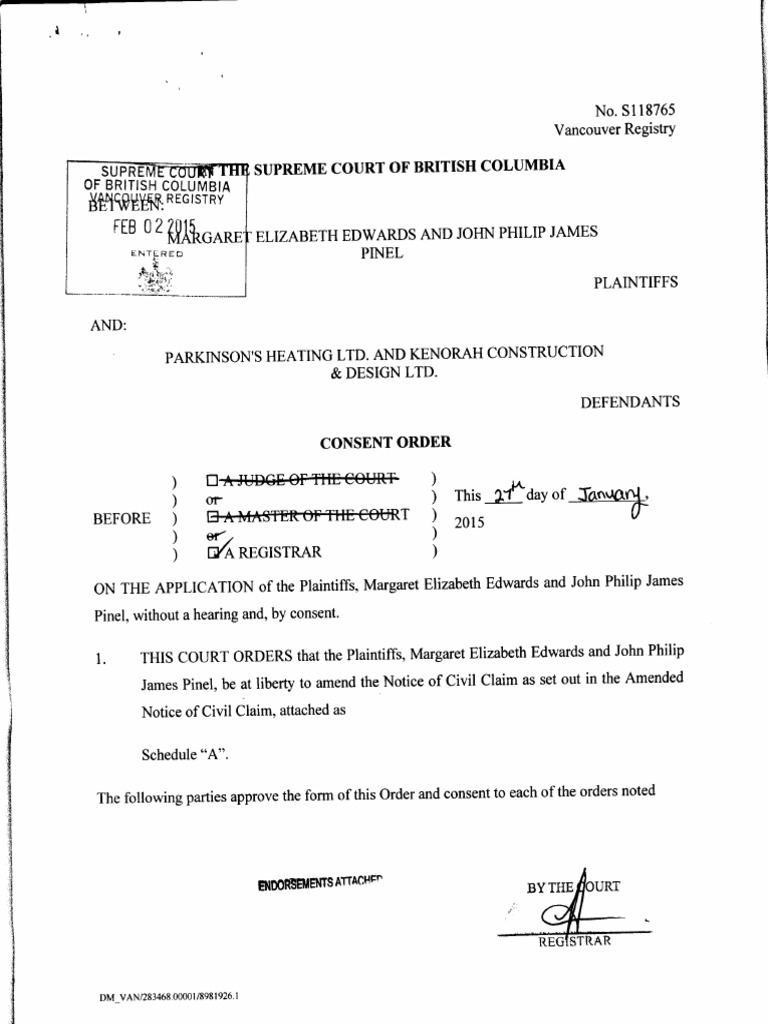 Amended Notice of Civil Claim filed Feb. 2, 2015 | United States Law ...