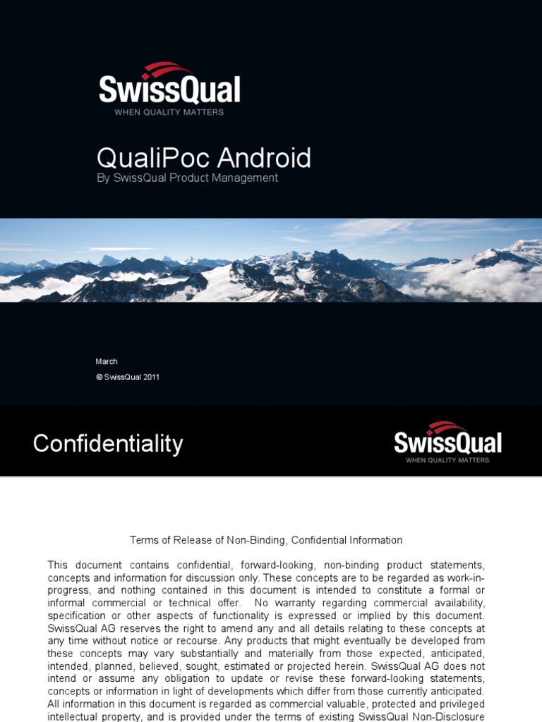 Qualipoc Android | PDF | Android (Operating System) | Computing