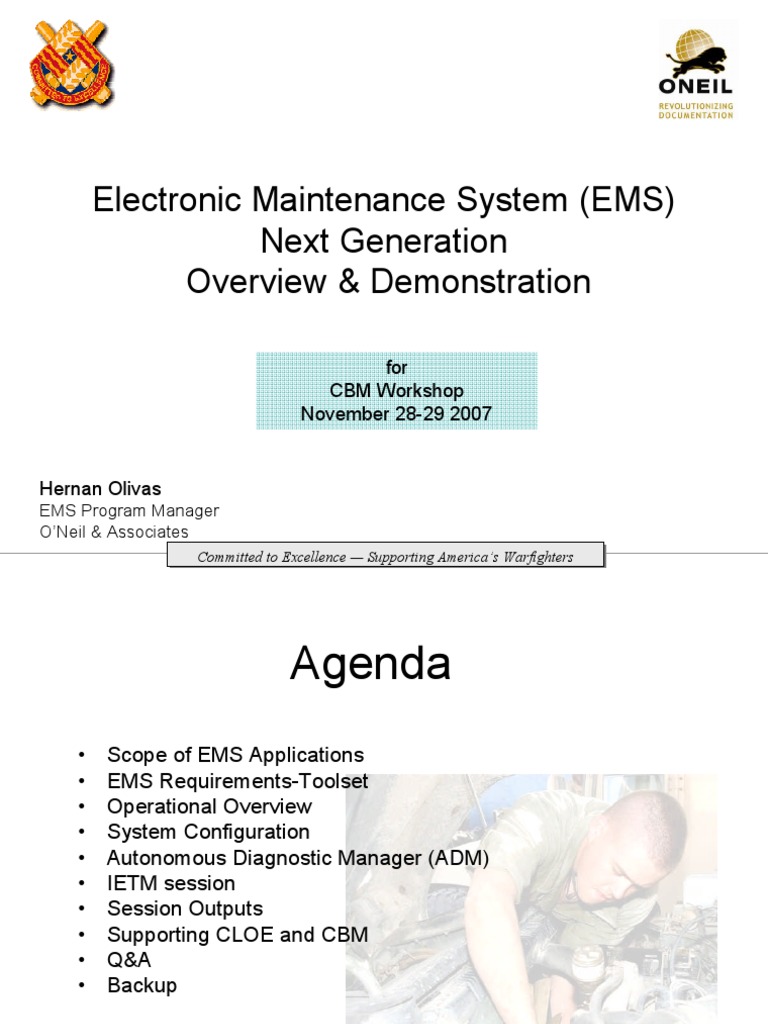 Electronic Maintenance System (EMS) Next Generation Overview ...