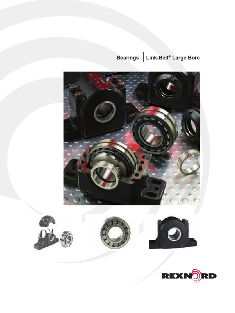 090-703 - Link-Belt Large Bore Bearings - Catalog PDF | PDF | Bearing ...