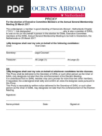 AGM Proxy Form Template | PDF