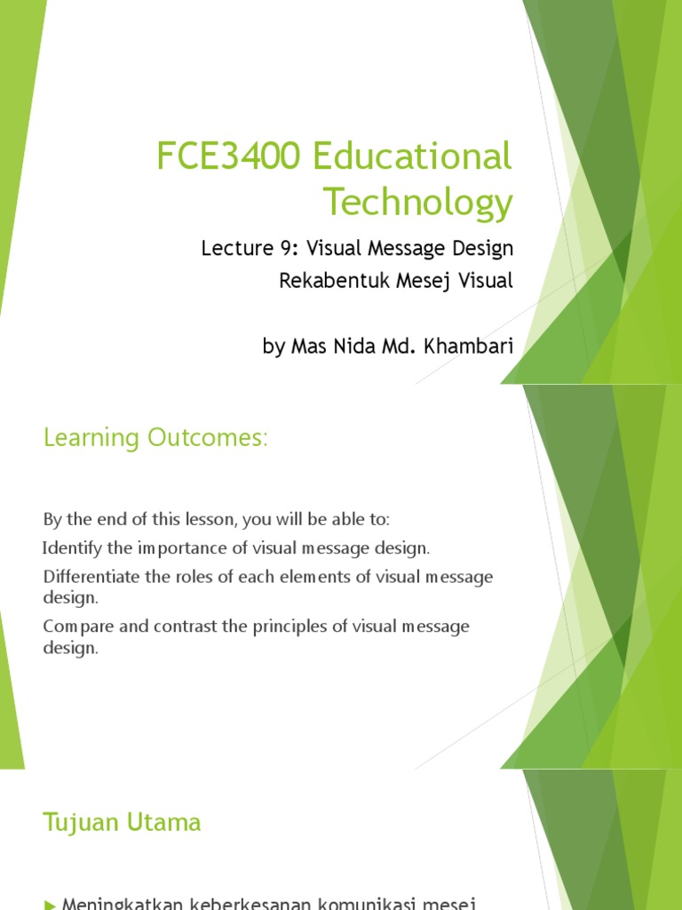 Visual Message Design Principles | PDF
