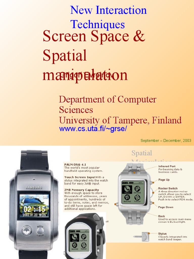 Spatial Manipulation Techniques Overview | PDF | Cursor (User Interface ...