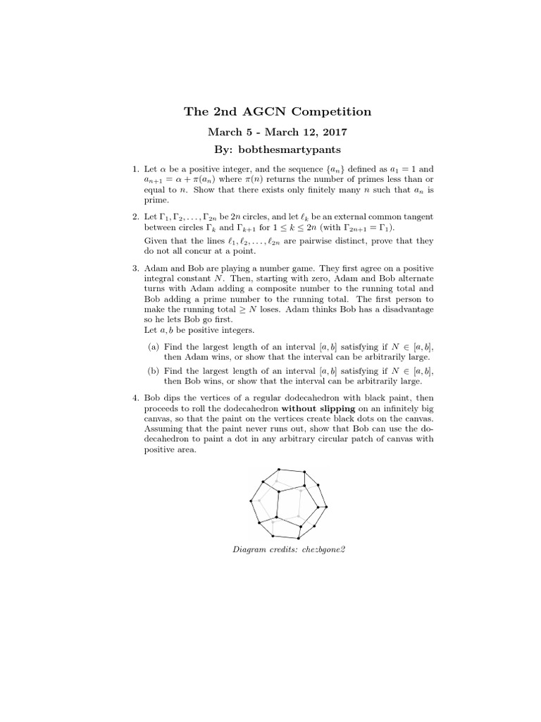 2nd AGCN Competition | PDF | Teaching Methods & Materials